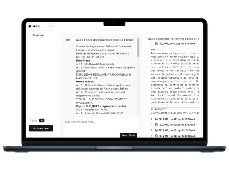 Arcai - L'intelligenza artificiale per normative edilizie e urbanistiche